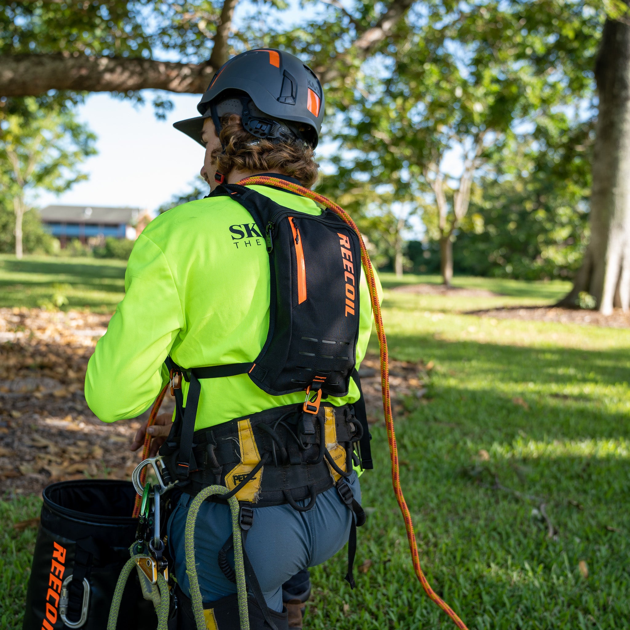 AUDAX™ Gen 2 – Arborist Hydration Harness – Black Orange – Reecoil